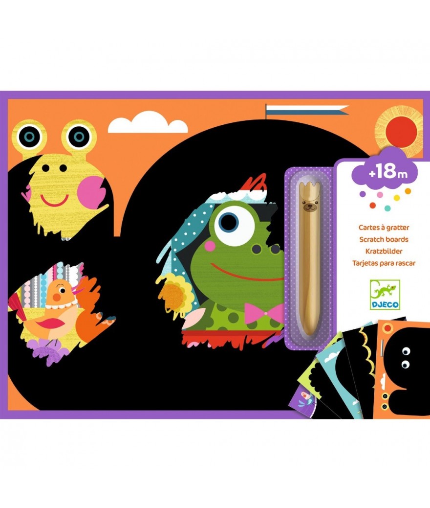 Djeco - Kraskaarten Leuk Om Te Ontdekken | 5 stuks – Het land van Ooit