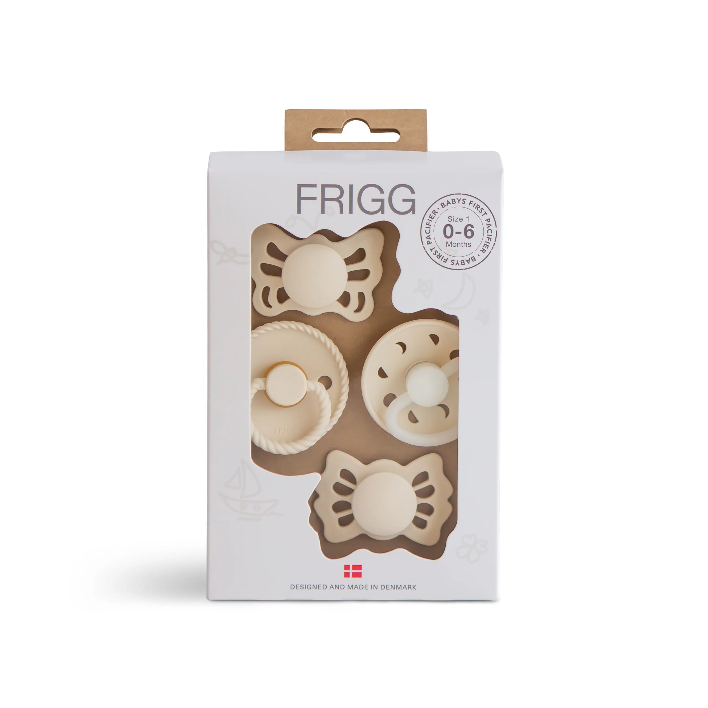 Set Eerste Fopspenen Frigg Cream – Het land van Ooit
