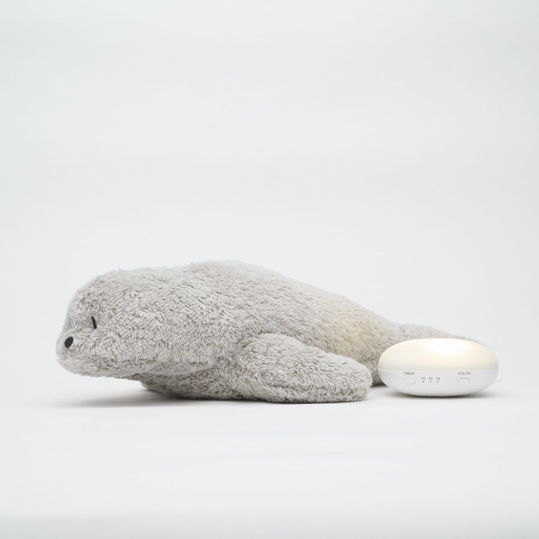 Moonie - Knuffel The Humming Seal | Grijs – Het land van Ooit