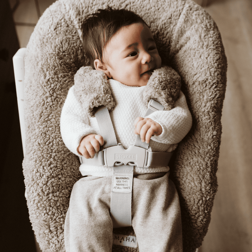 Ilmaha - Hoes Newborn Set Tripp Trapp Teddy | Taupe – Het land van Ooit